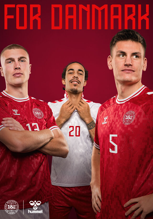 Fra Aabybro IF til Faxe BK: Sådan indgår 1535 danske fodboldklubber i landsholdets nye EM-trøje